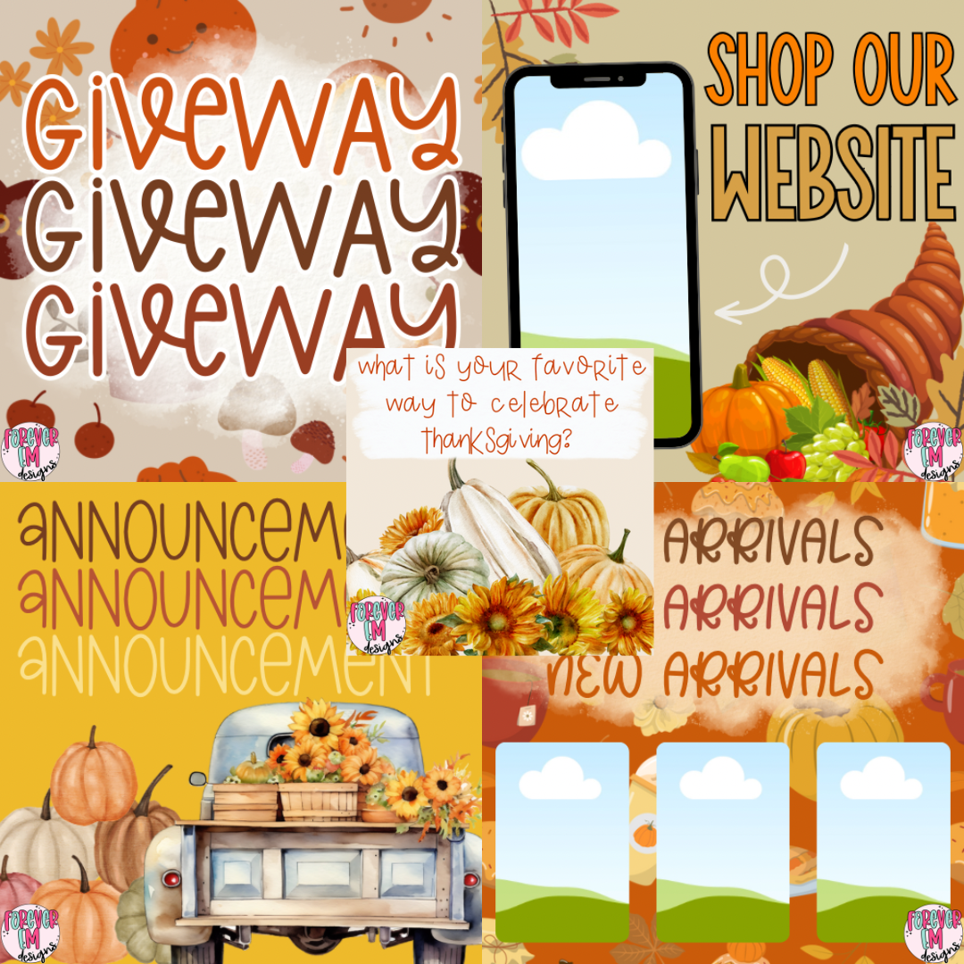 Thanksgiving Mini Bundle – Forever Em Designs