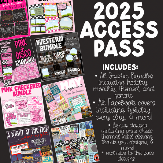 All Access Passes & Drives – Forever Em Designs