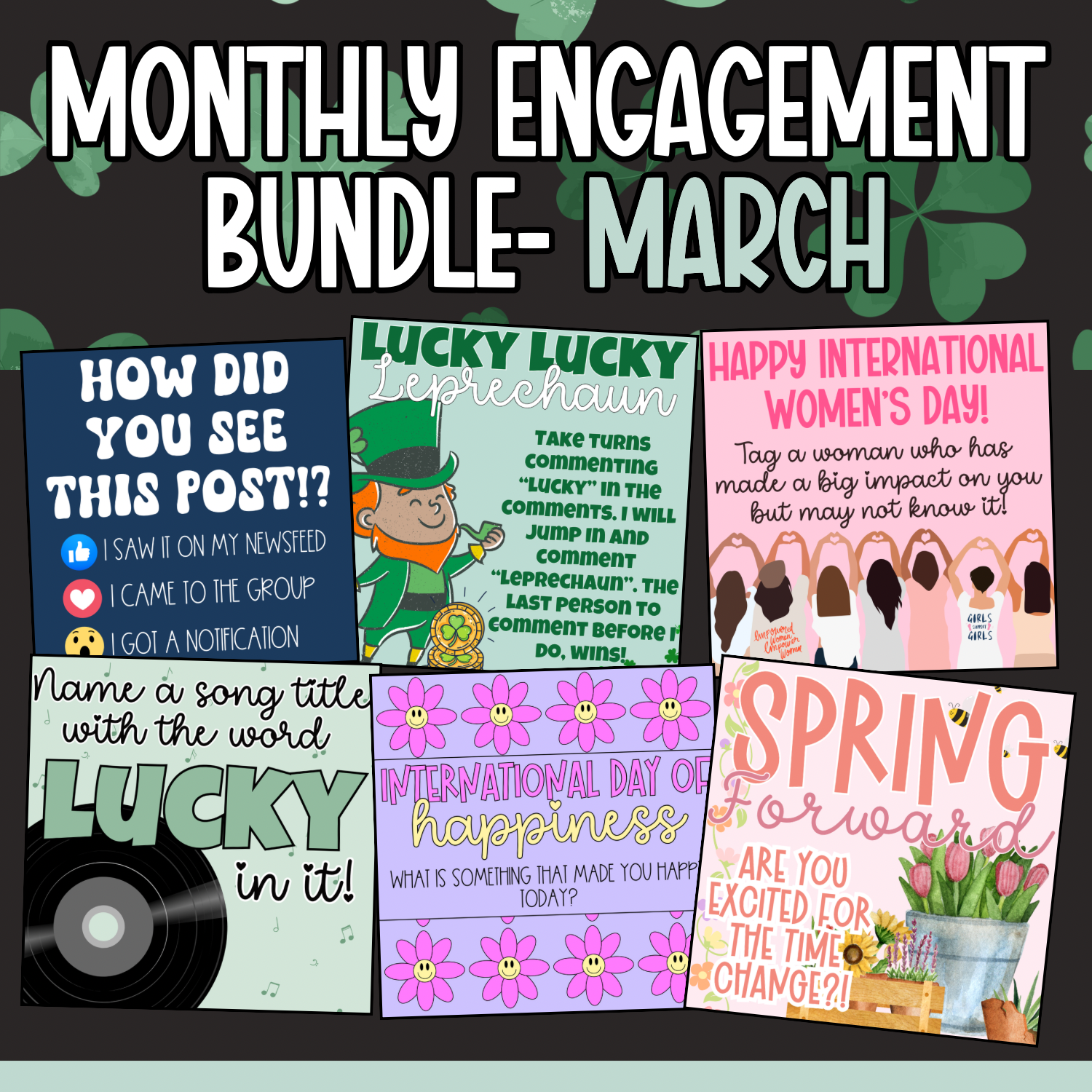 Monthly Engagement Bundle- March – Forever Em Designs