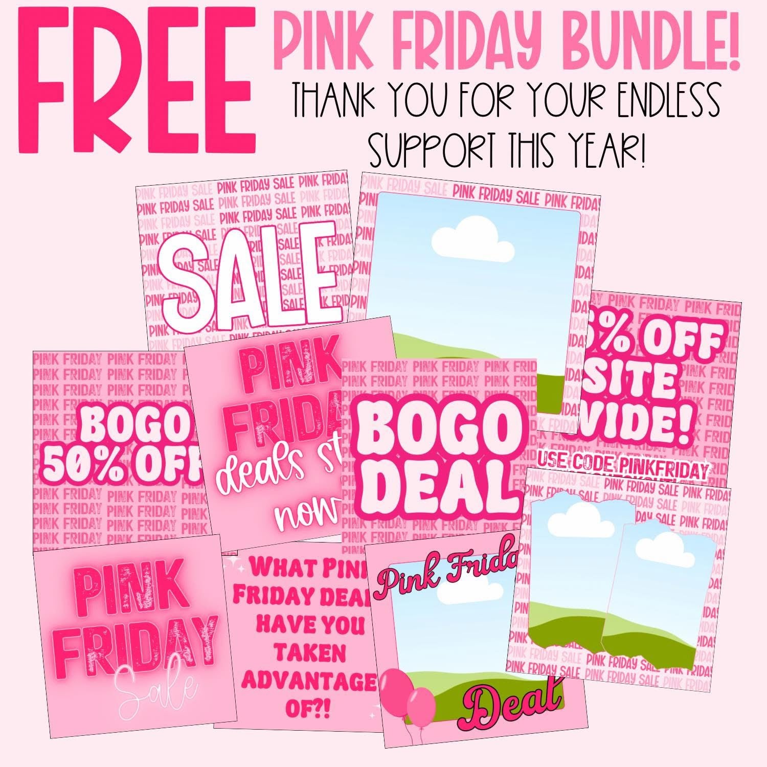 Pink Friday Bundle – Forever Em Designs