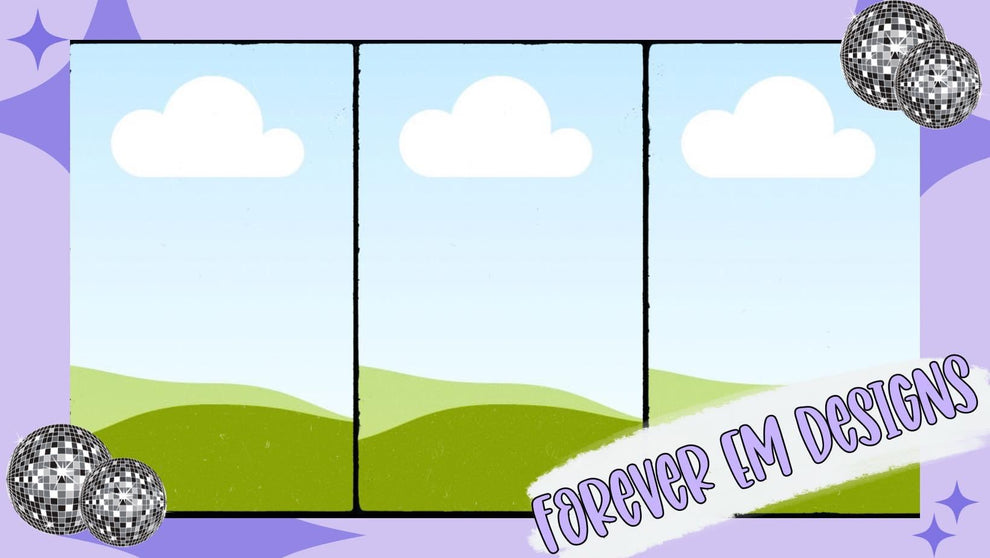 Retro Facebook cover template – Forever Em Designs